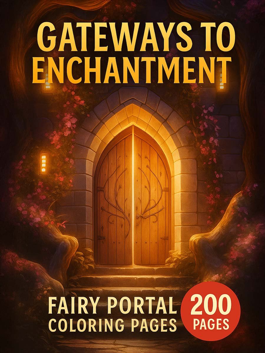 Gateways to Enchantment – 200 Fairy Portal Coloring Pages | Little ...