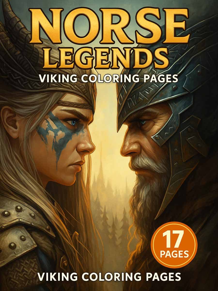 Norse Legends – 17 Viking Coloring Pages | Little Wonder Printables